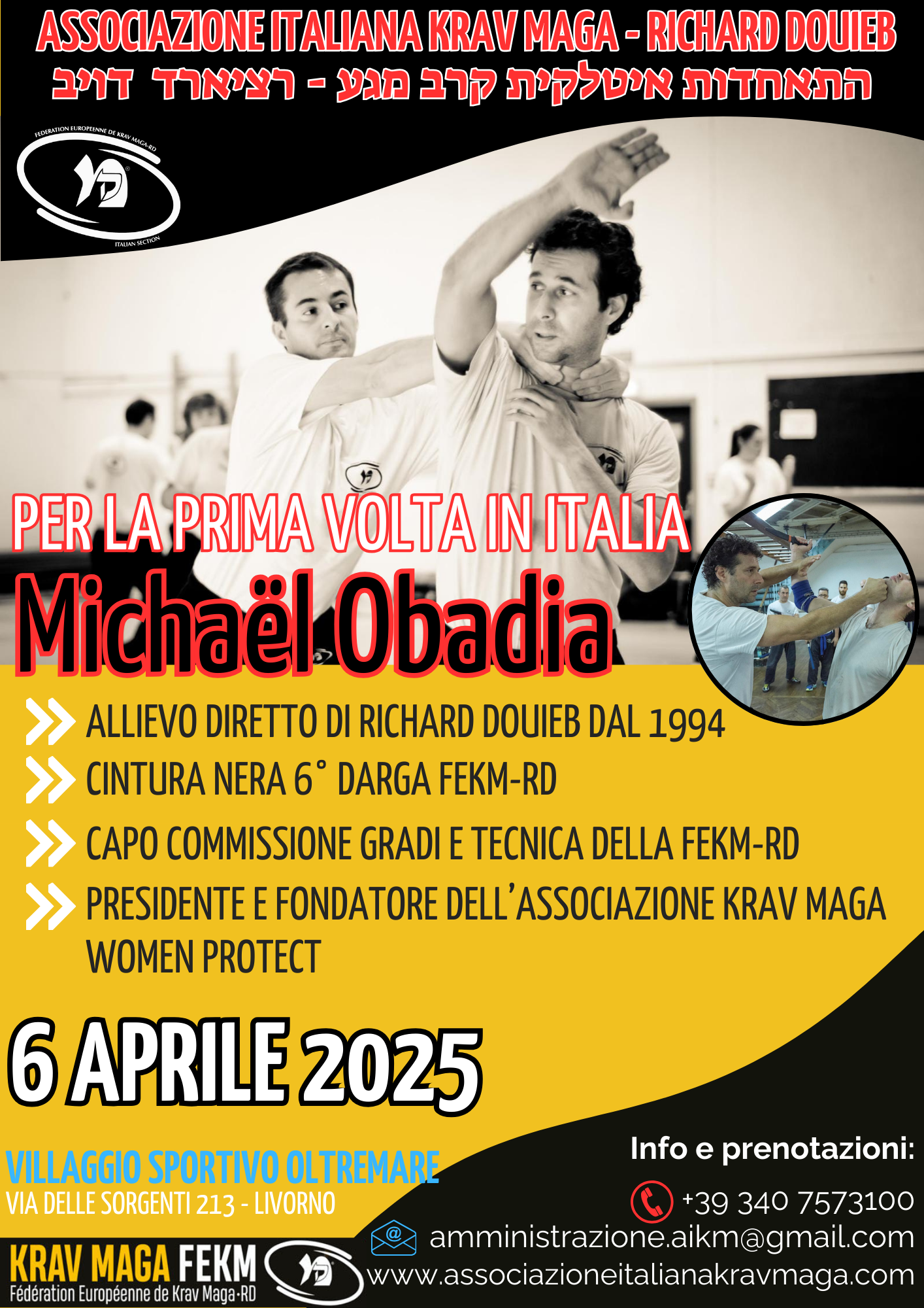 Stage Internazionale con Michael Obadia - Associazione Italiana Krav ...